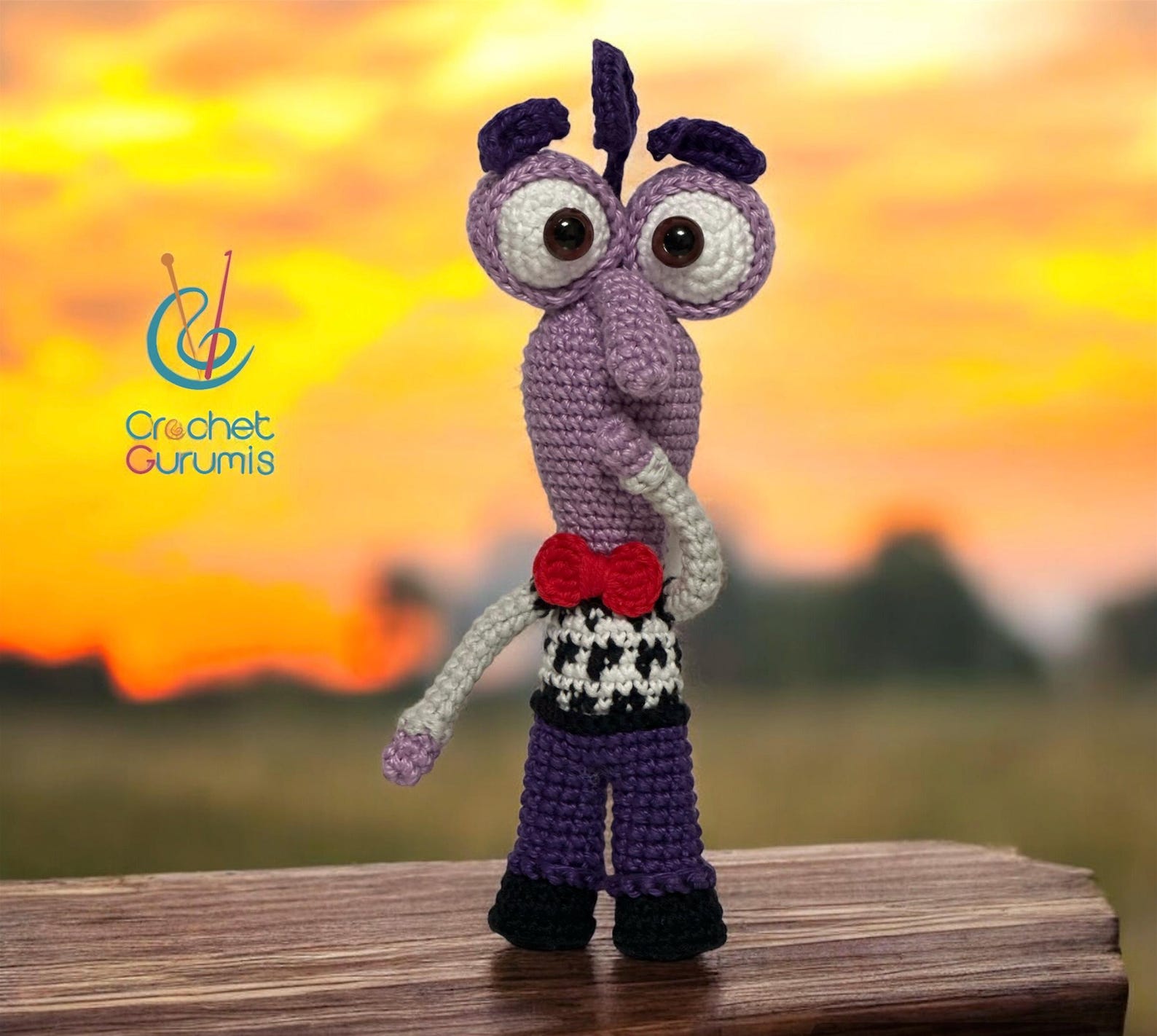 Crochet PATTERN Amigurumi Inside Out, Fear- Inside Out Fear- Digital ...