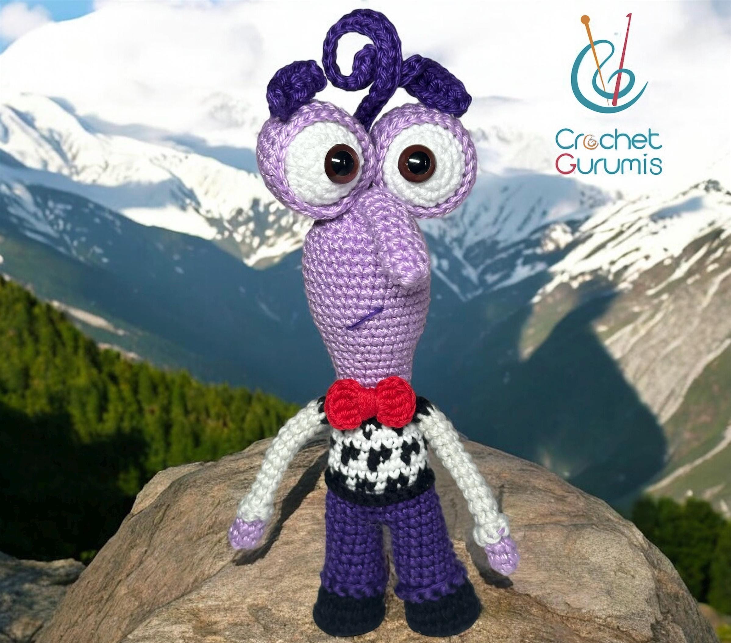 Crochet PATTERN Amigurumi Inside Out, Fear- Inside Out Fear- Digital ...