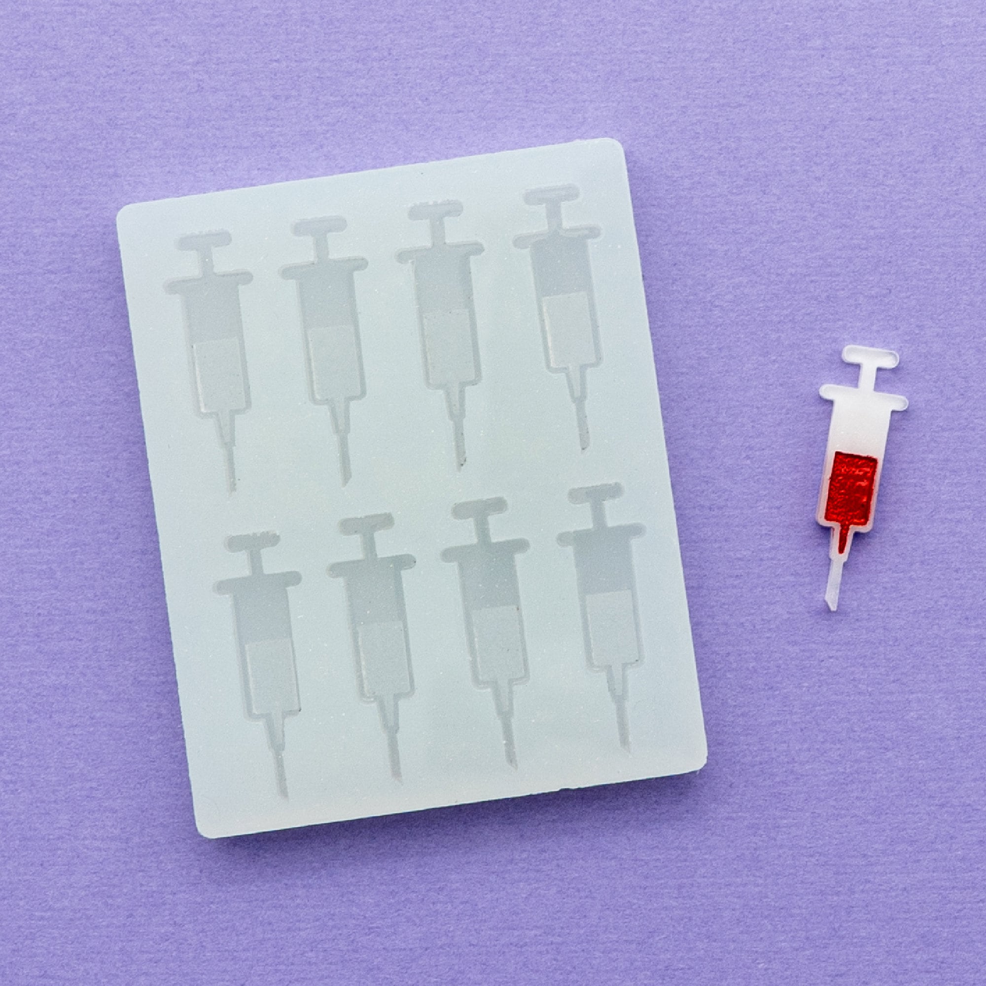 1 Long 3mm Deep Flat Syringe Shiny Silicone Earring Mold - Etsy