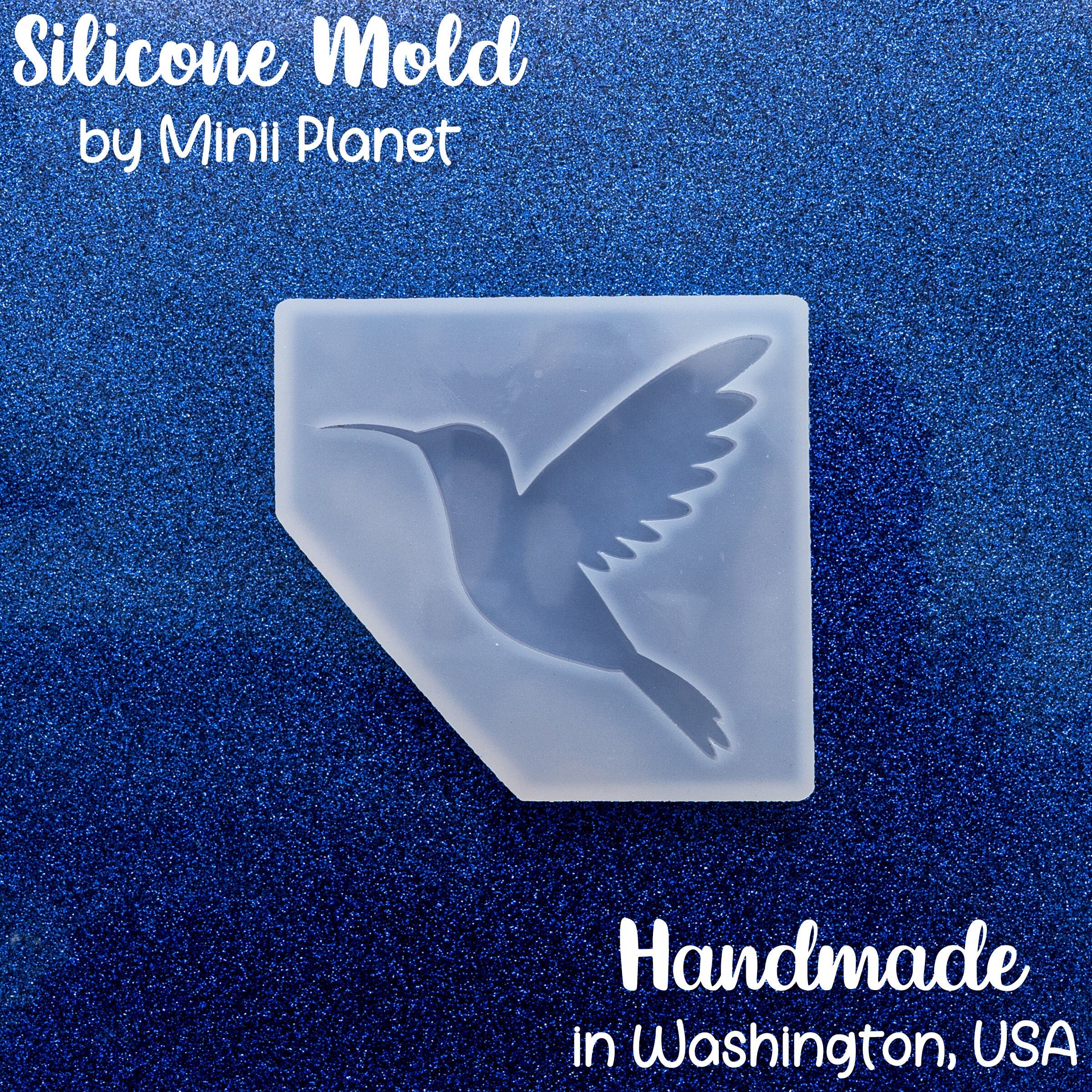 3 Long 6mm Deep Flat Hummingbird Silicone Mold for Resin | Etsy