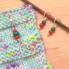 Three Colour Yarn Guide Knitting Ring - Stranded Knitting 3 Hook Ring ...
