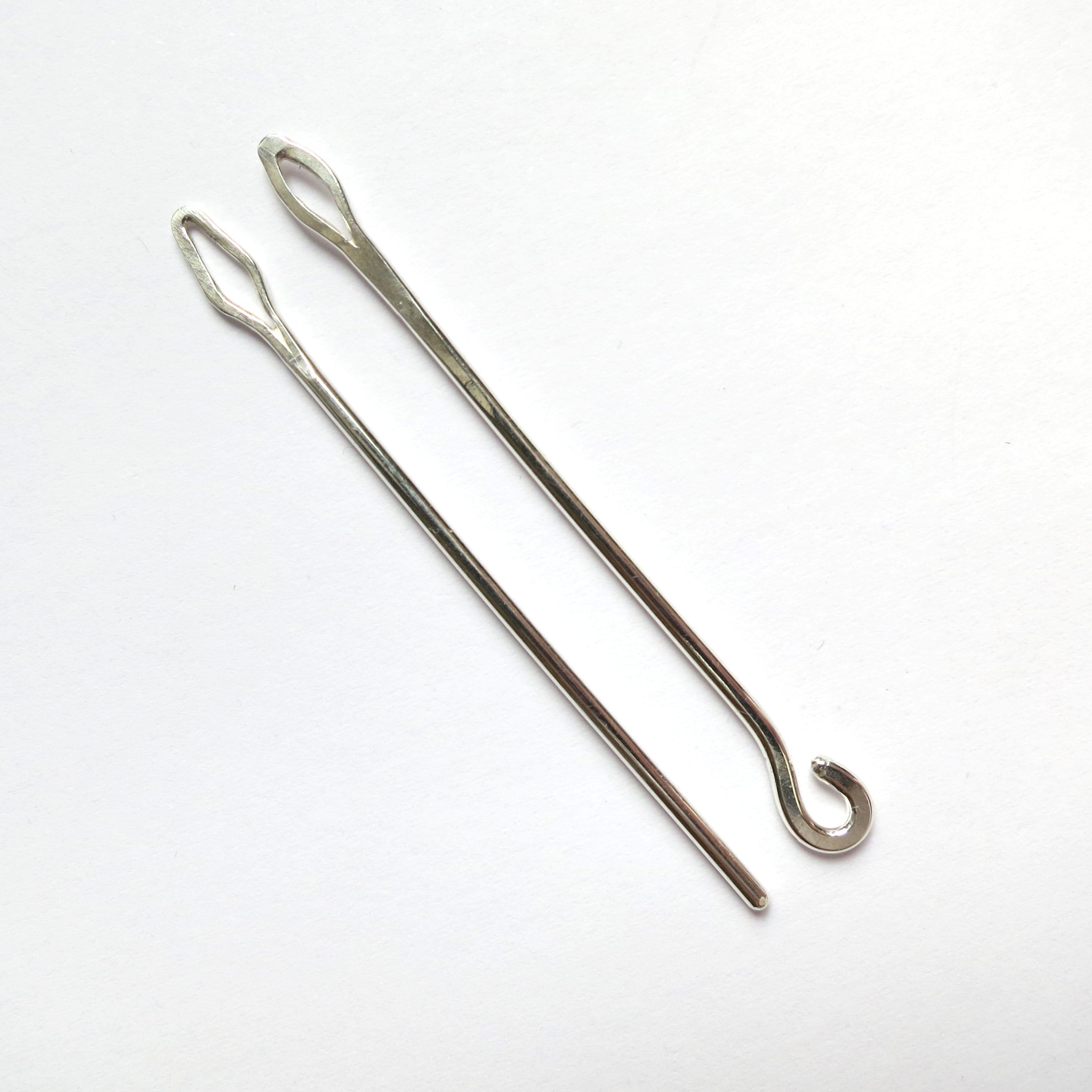 Sterling Silver Stitch Fixer Set Yarn Needle and Hook - Etsy