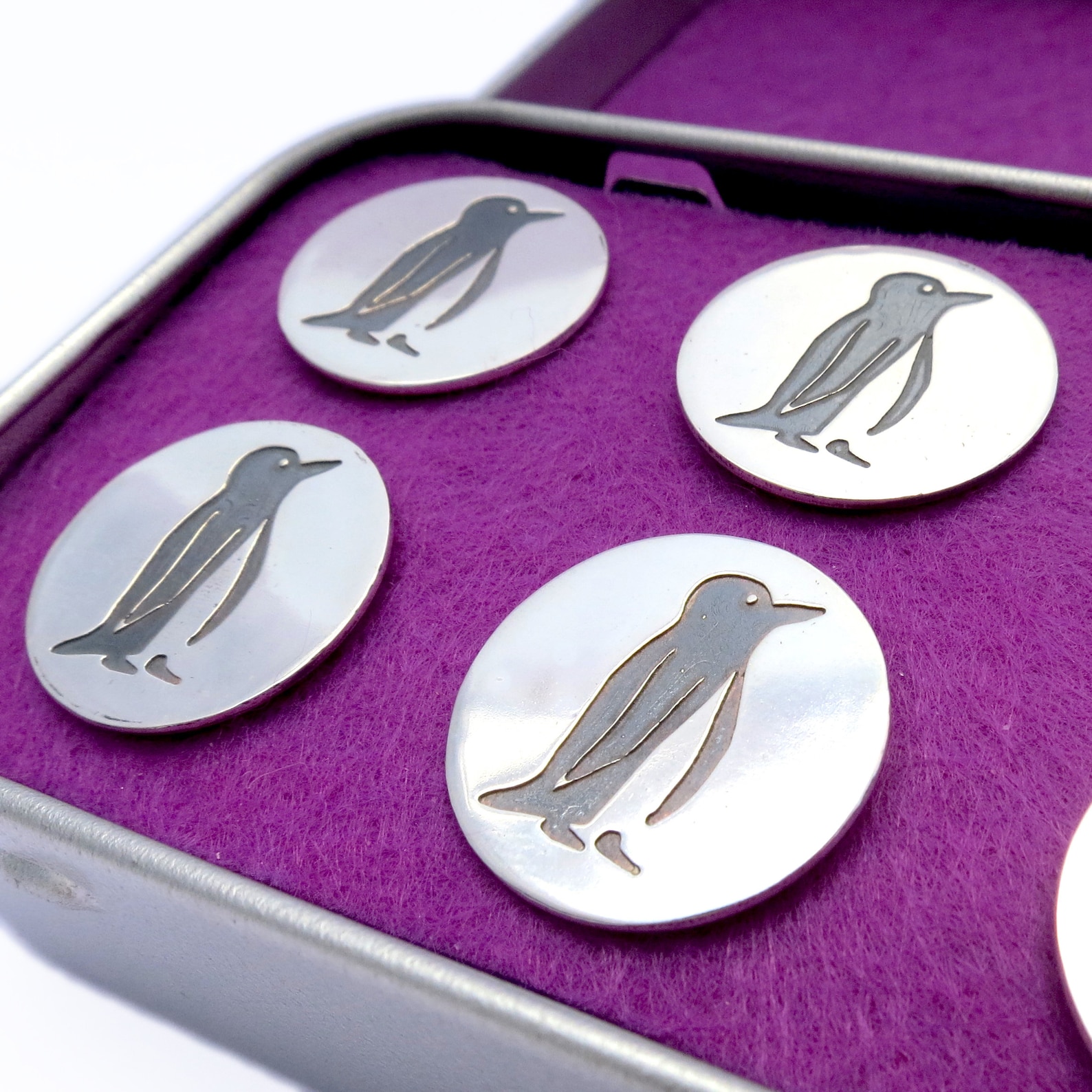 Custom Silver Buttons 935 Sterling Silver Engraved With Your Logo or ...