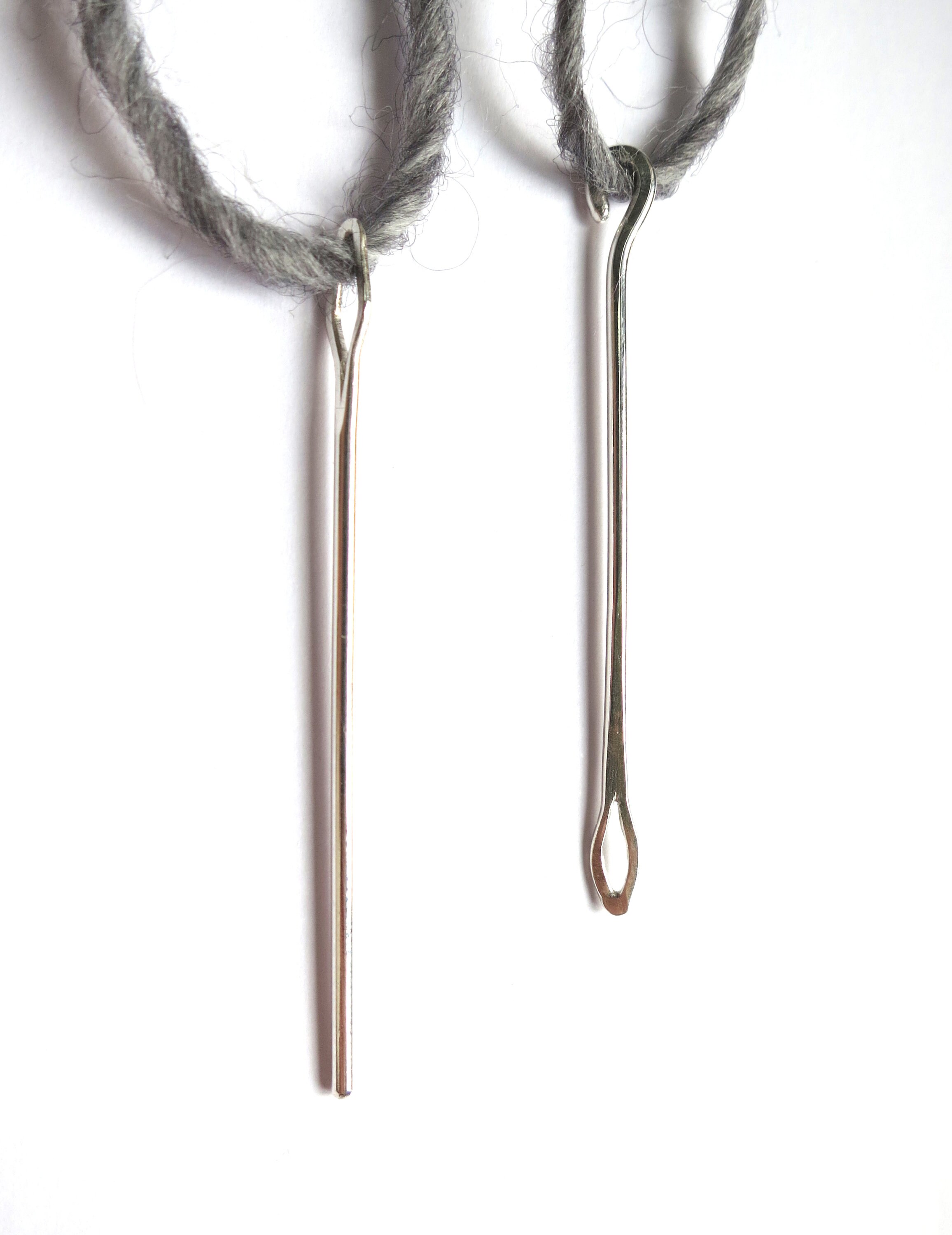 Sterling Silver Stitch Fixer Set Yarn Needle and Hook - Etsy