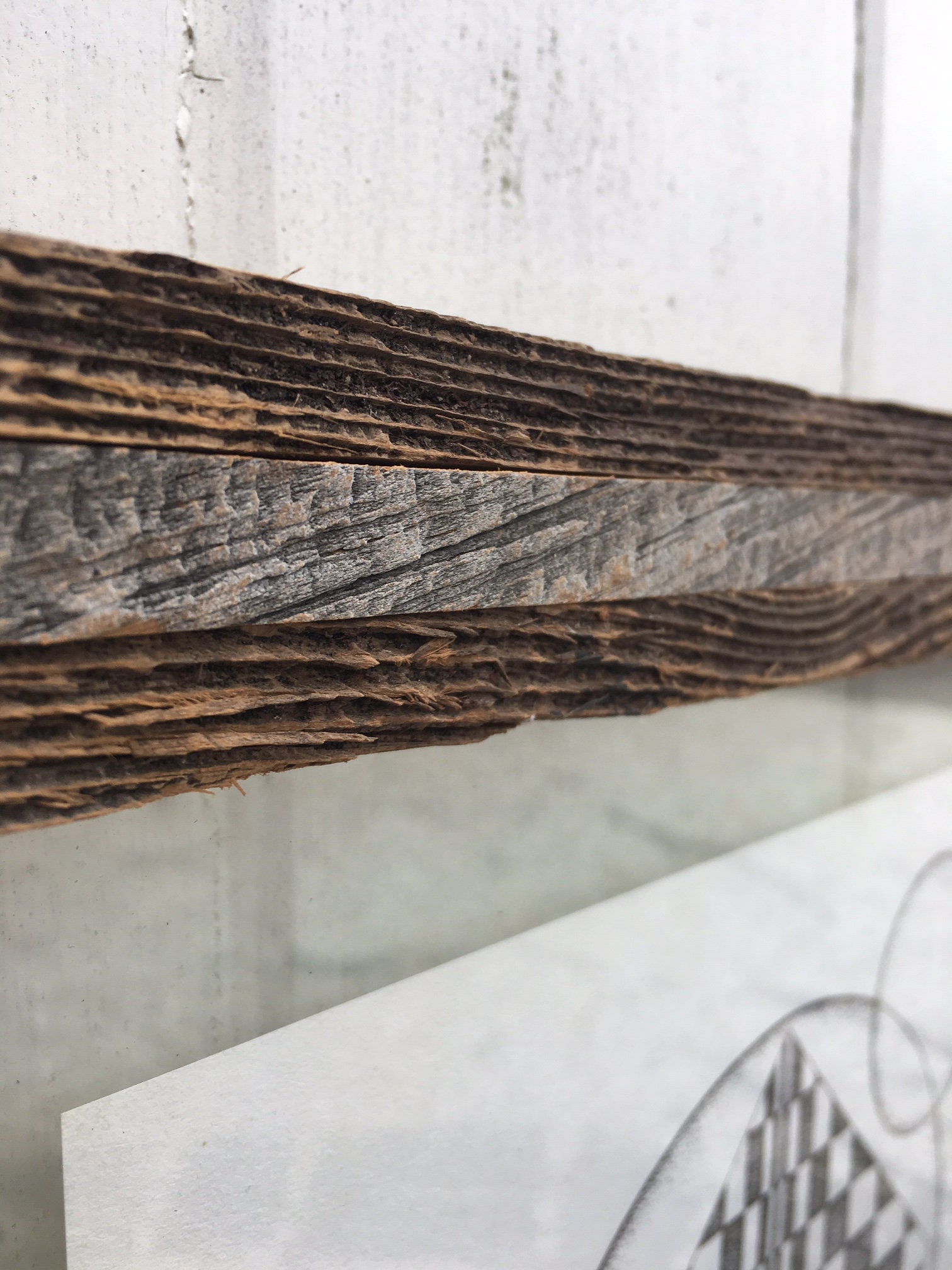 Original Pen and Ink Snail Drawing Reclaimed Wood Frame - Etsy