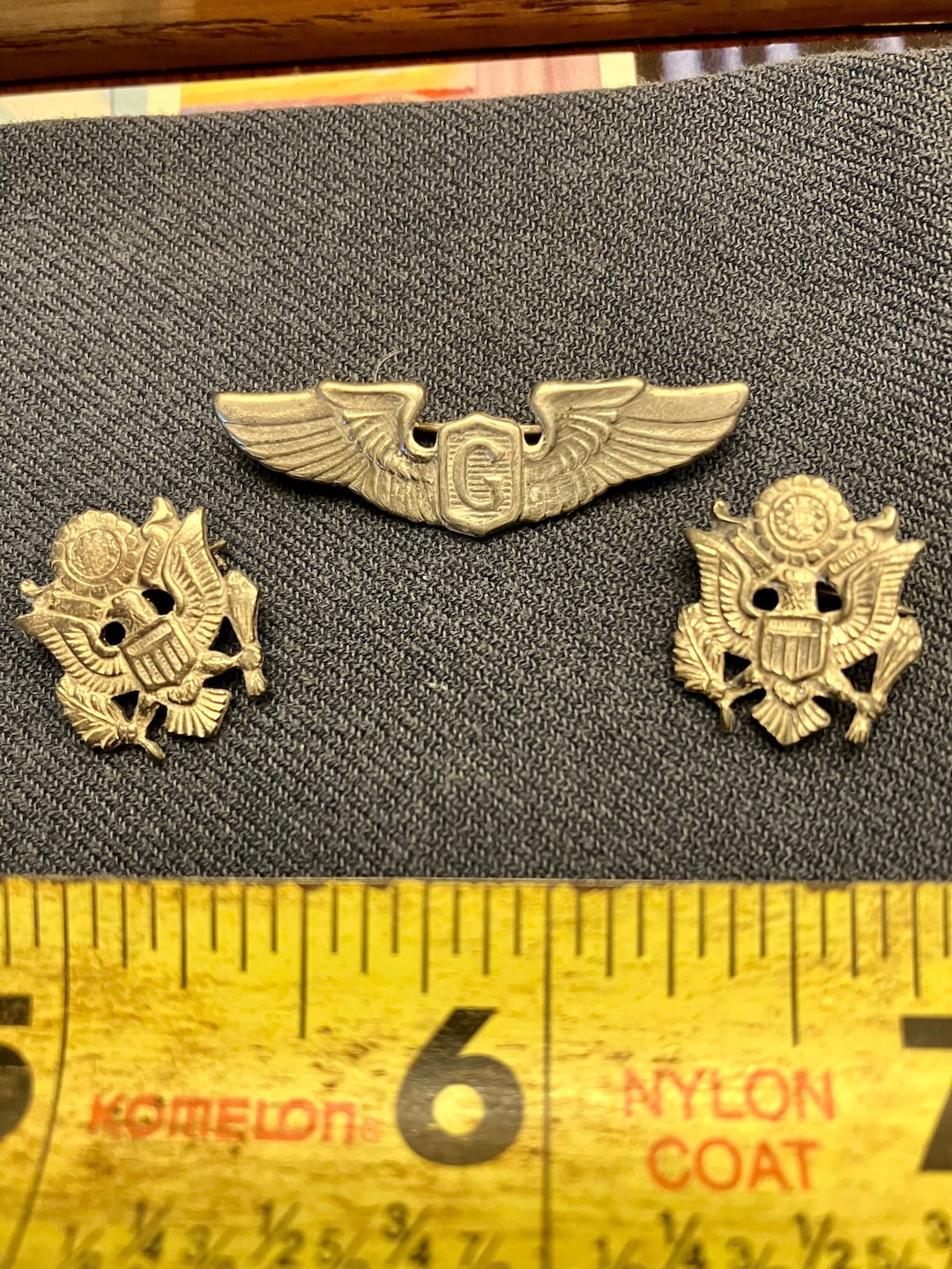Rare WW II Sterling Silver Glider Pin and Two Eagle Lapel Pins - Etsy