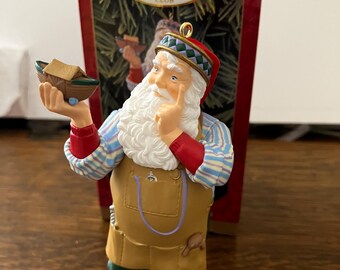 2008 Toymaker Santa Firetruck Hallmark Keepsake Ornament 515 - Etsy