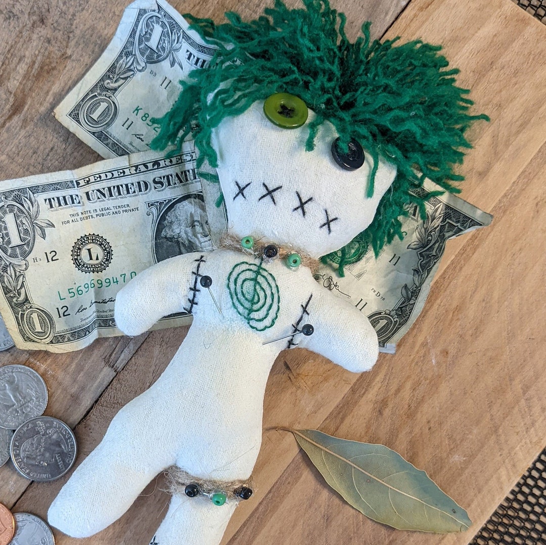 Money, Luck, and Prosperity Power Poppet Voodoo Doll - Etsy