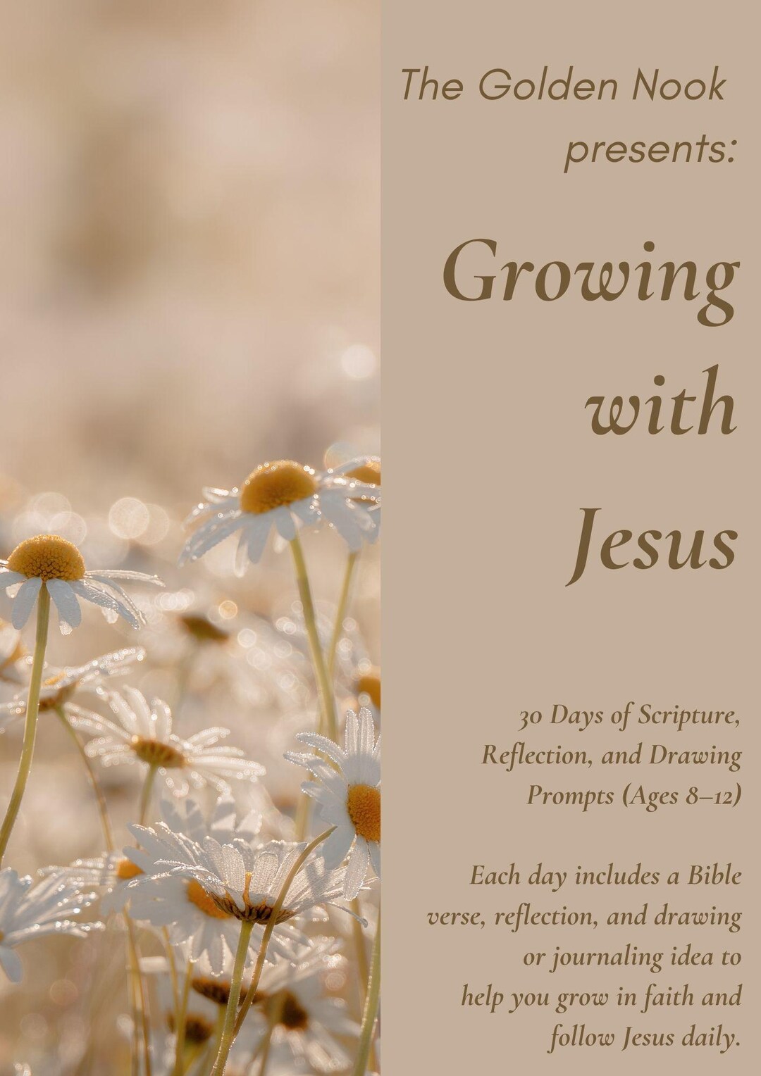 Growing With Jesus – 30-day Teen Bible Workbook (ages 8-12) - Etsy