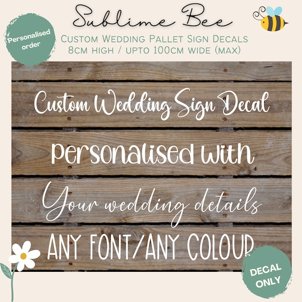 Wedding Wall Decals - Etsy