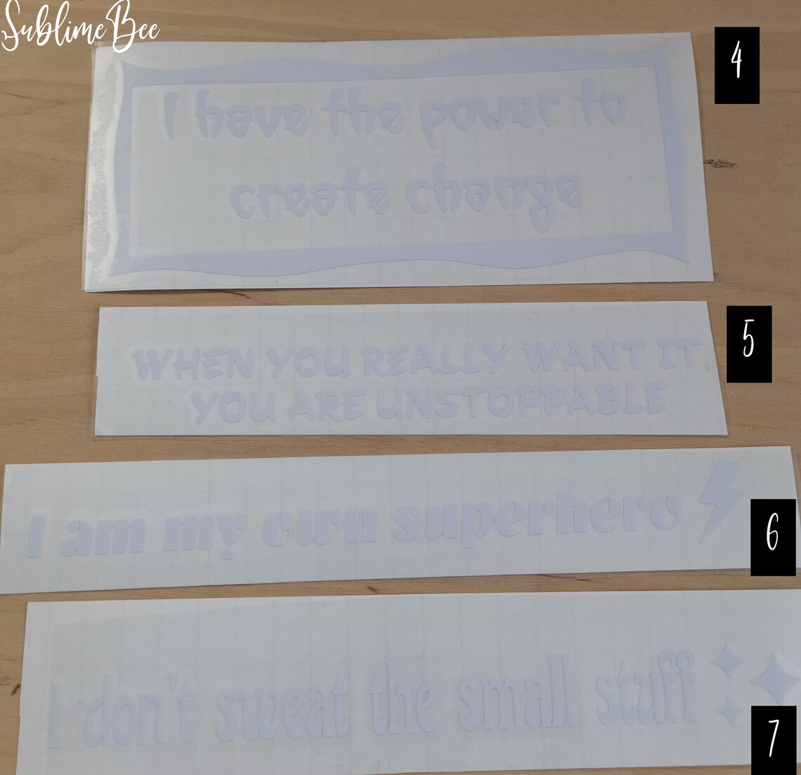 MIRROR AFFIRMATION DECALS Vinyl Motivational & Inspirational - Etsy UK