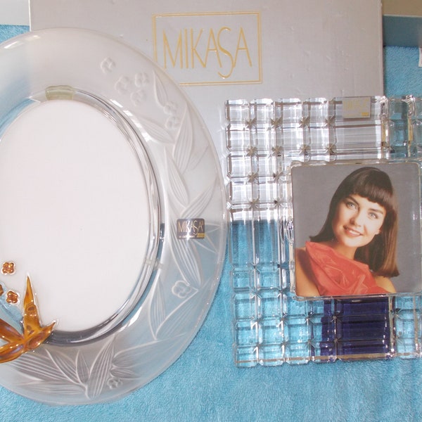 Mikasa Crystal Picture Frames - Etsy