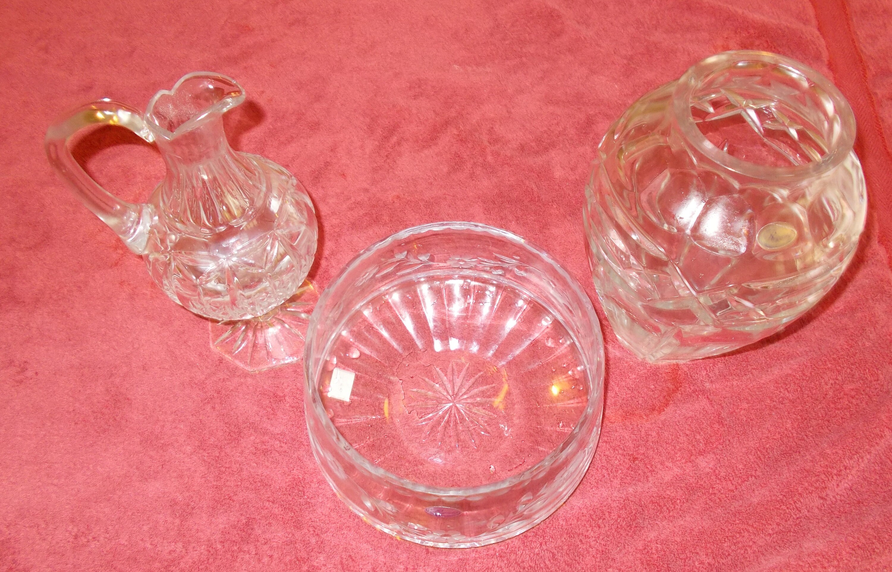 Rogaska Crystal (1) Bowl, (1) Jar W/lid and Pitcher - Etsy