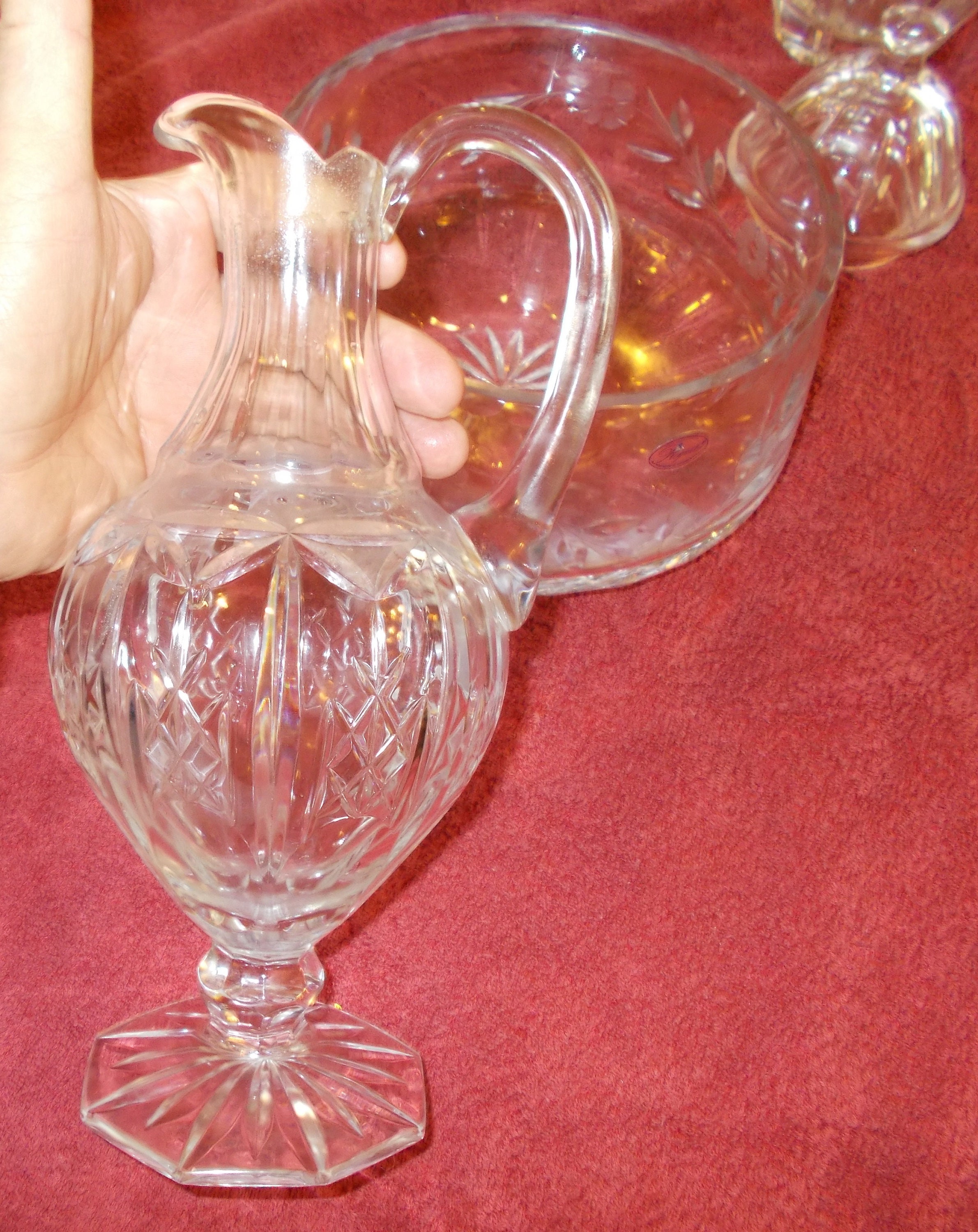 Rogaska Crystal (1) Bowl, (1) Jar W/lid and Pitcher - Etsy