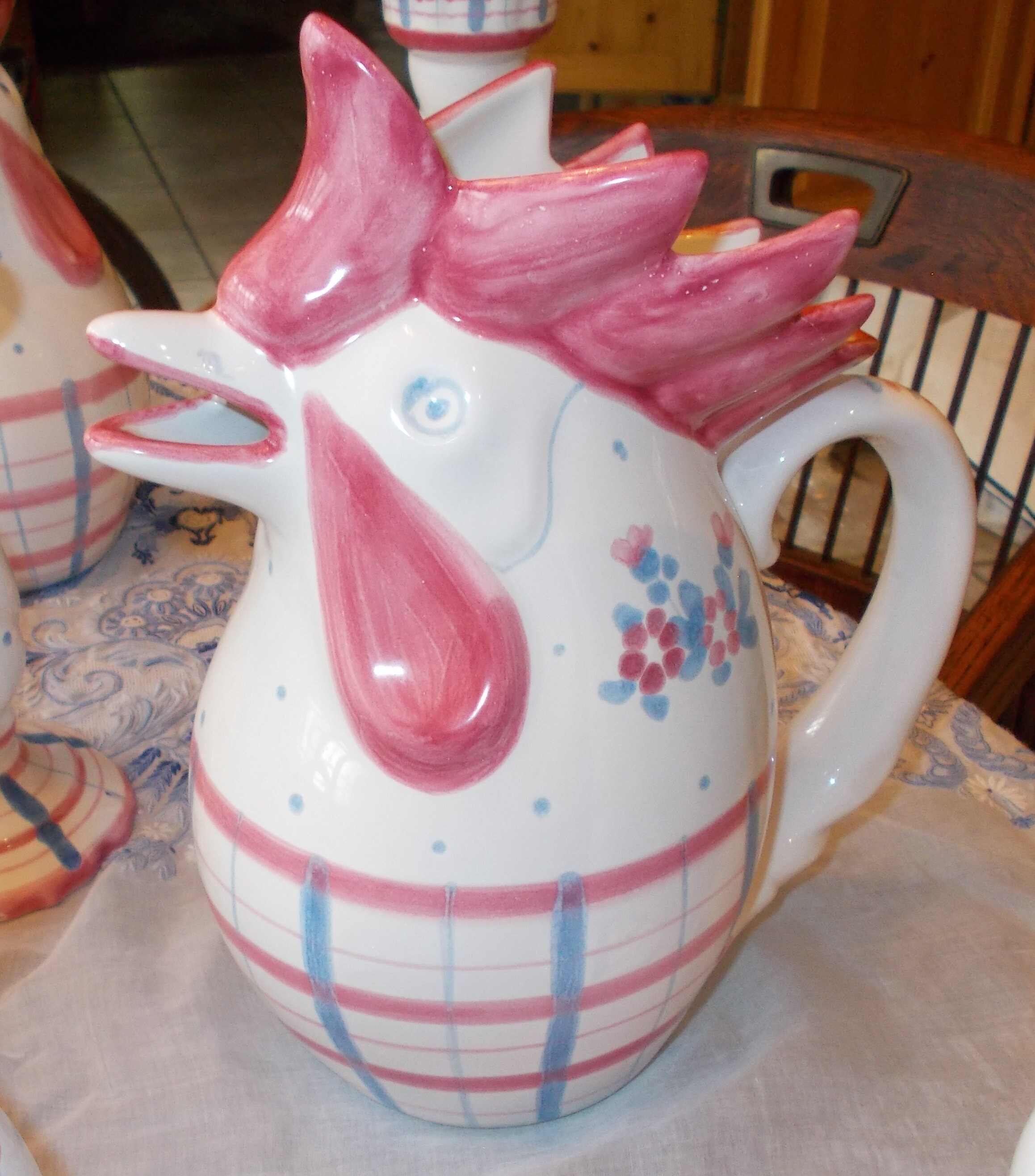 Made in Italy Pink and Blue Plaid China Collection 59-piece - Etsy