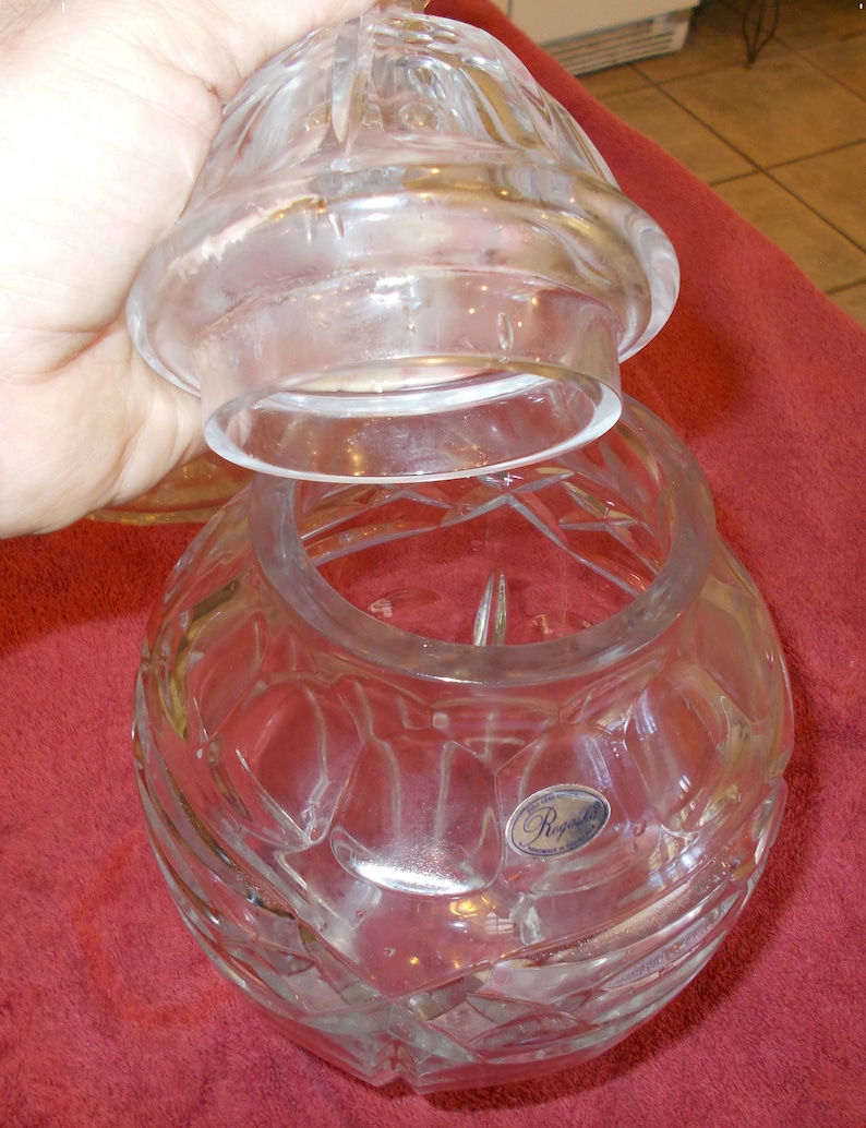 Rogaska Crystal (1) Bowl, (1) Jar W/lid and Pitcher - Etsy