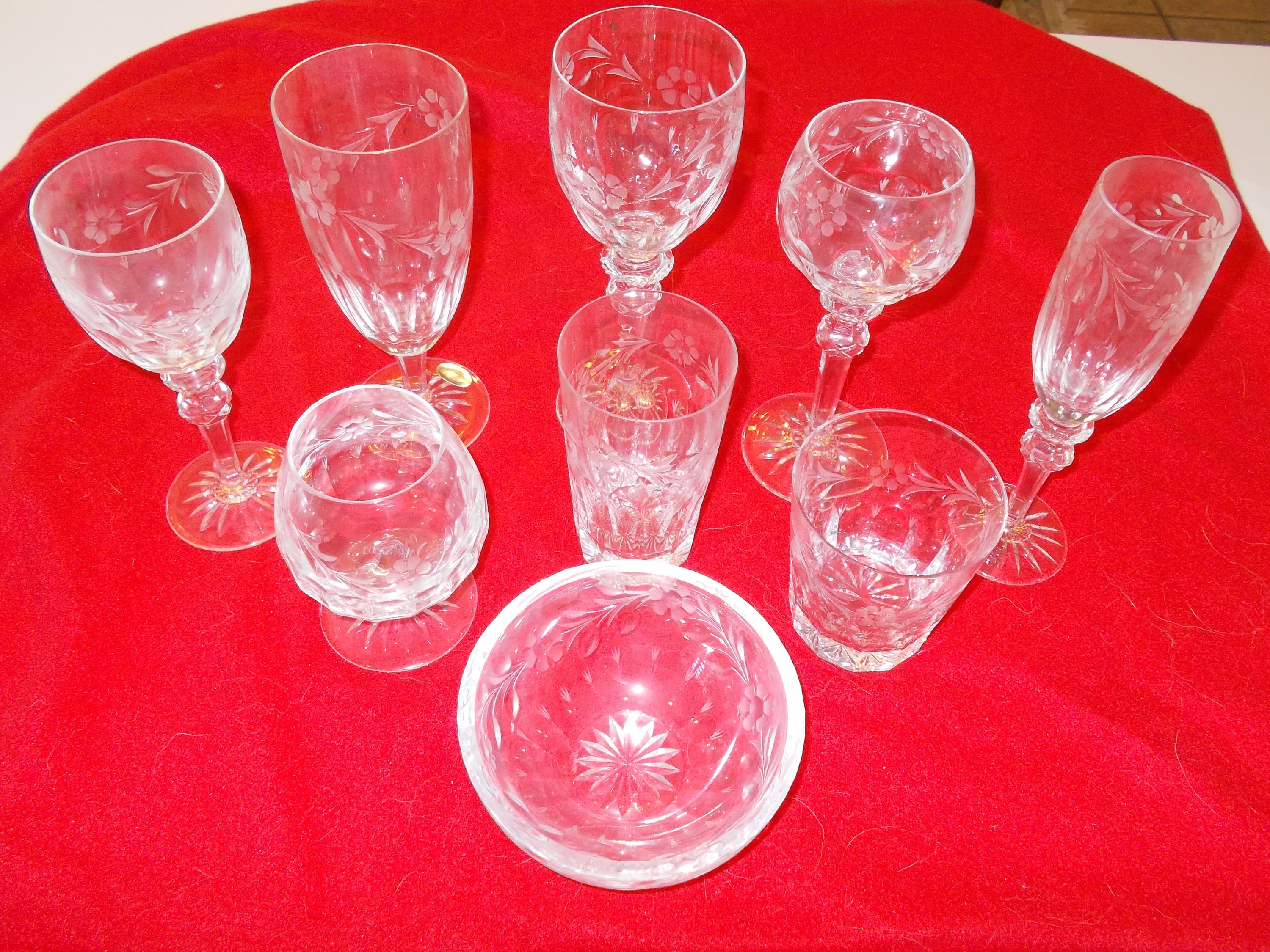 Rogaska "country Garden" Leaded Crystal - Hand Made in Yugoslavia (120 ...