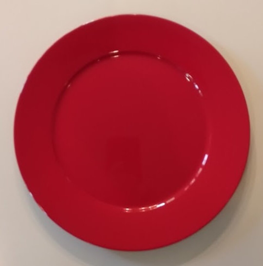 Charger or Service Plates in Different Colors 13 and 14 Inch Diameters ...