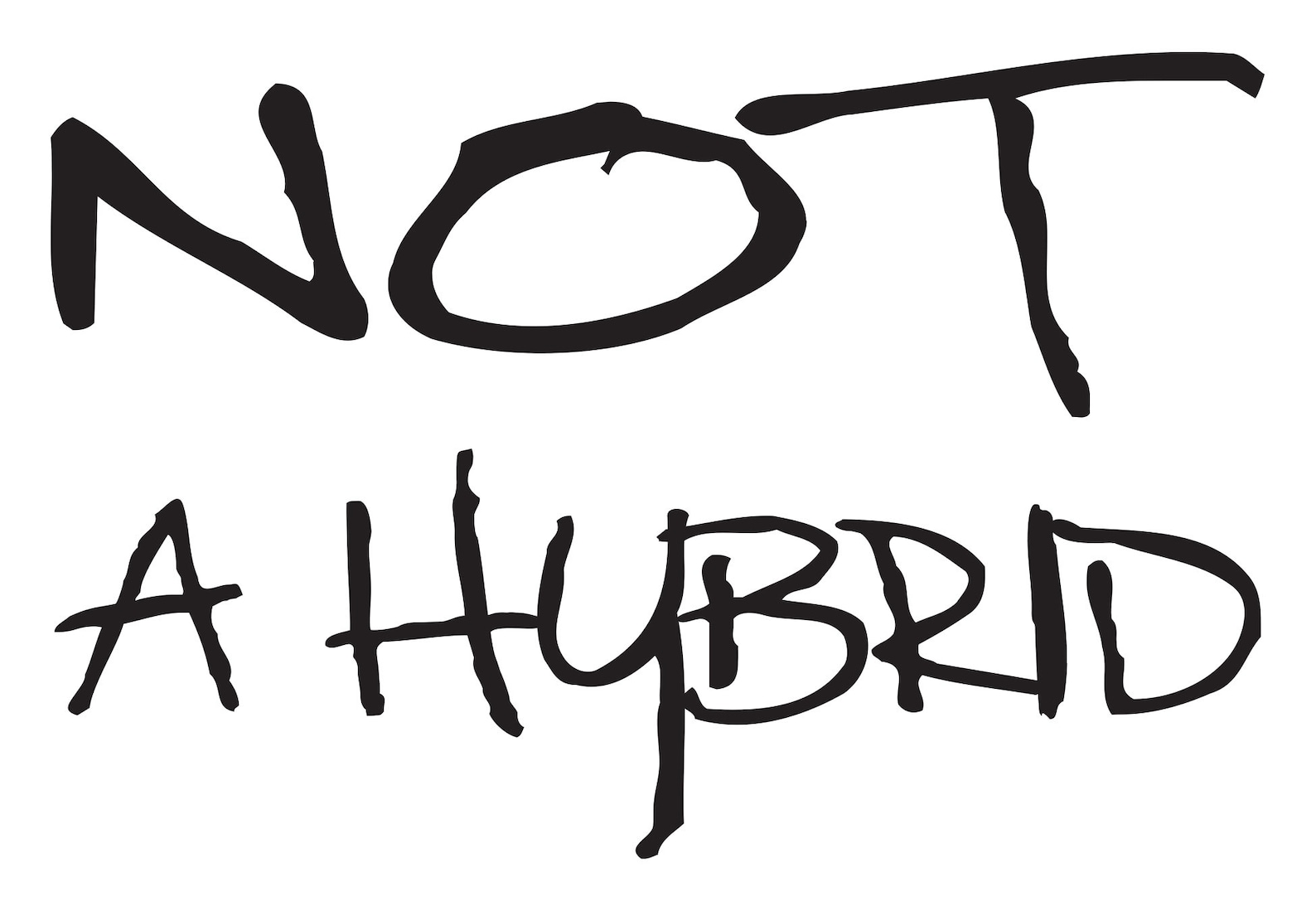 NOT A HYBRID Vinyl Truck Decal Car Sticker - Etsy