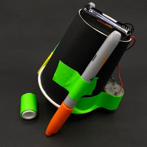 STEM Glowing Draw Bot Kit | Create a Motorized Robot That Draws AND ...