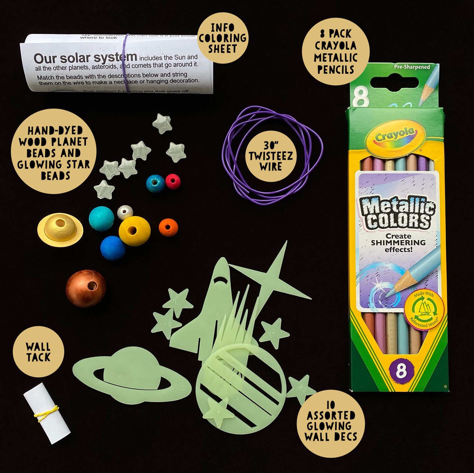 Wearable Solar System Bead Kit Out of This World Fun for - Etsy