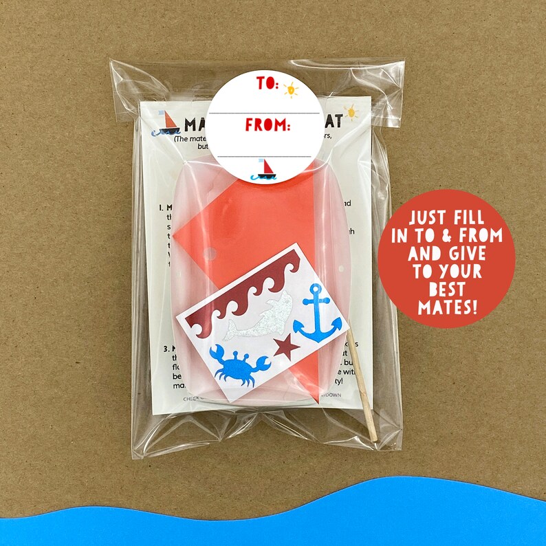 Paper Boat Kids Card & Mini Craft Kit They Really Float Great Party ...