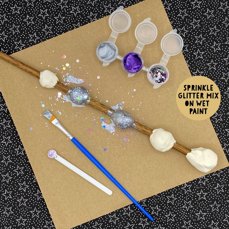 DIY Wizard Wand Craft Kit Makes 2 Unique Wood and Clay Wands No Hot ...