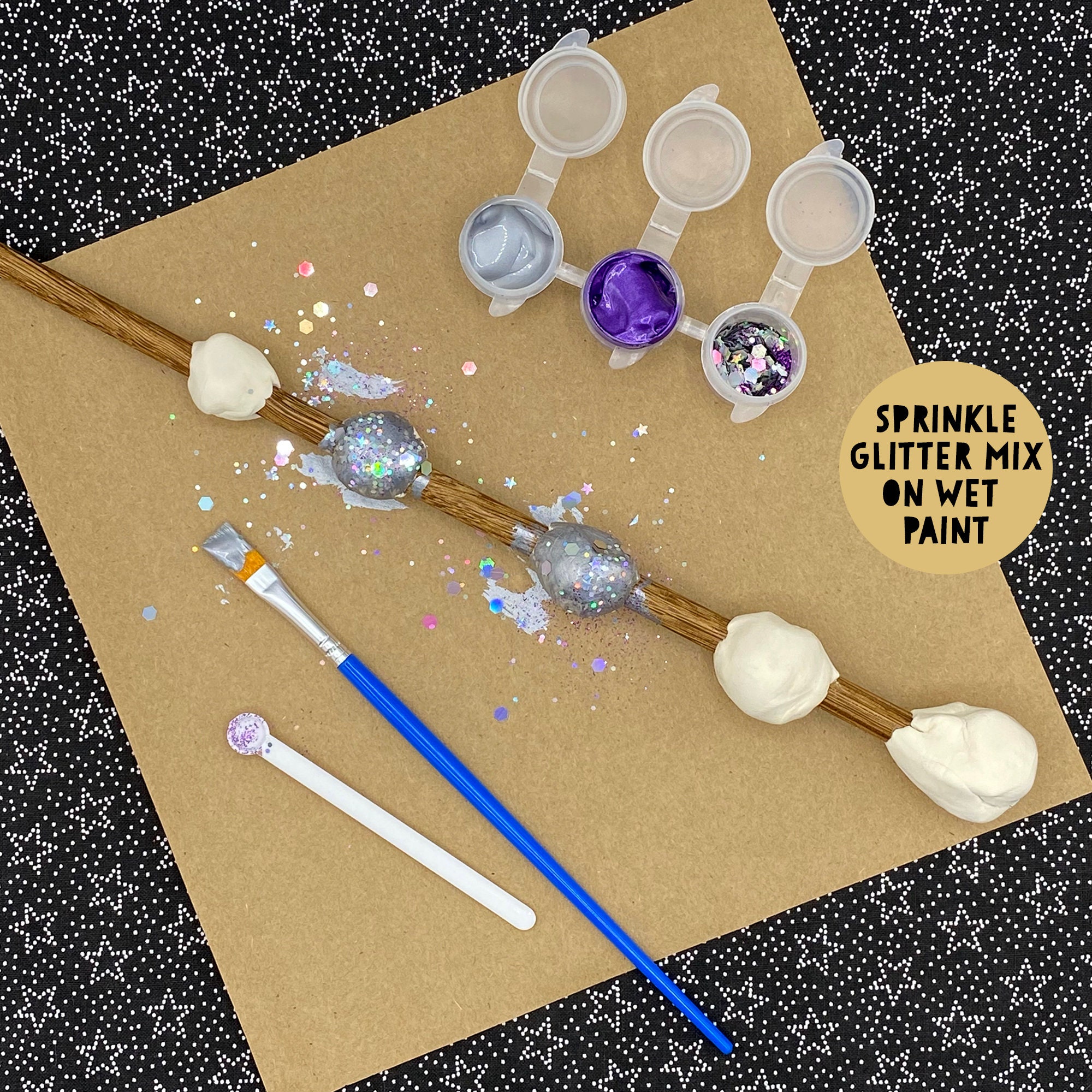 DIY Wizard Wand Craft Kit Makes 2 Unique Wood and Clay Wands No Hot ...