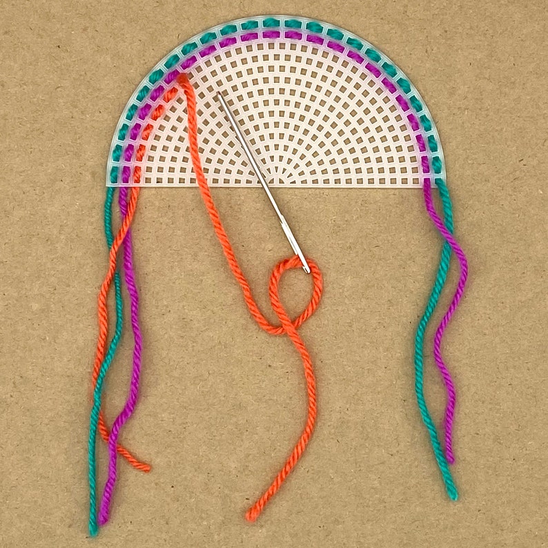 Plastic Canvas Rainbows Kit Makes 2 Beautiful Rainbows 11 - Etsy