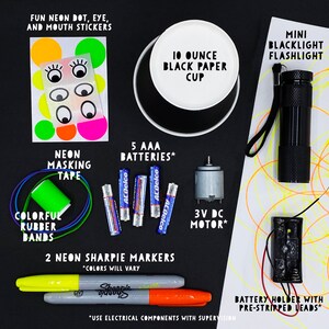 STEM Glowing Draw Bot Kit | Create a Motorized Robot That Draws AND ...