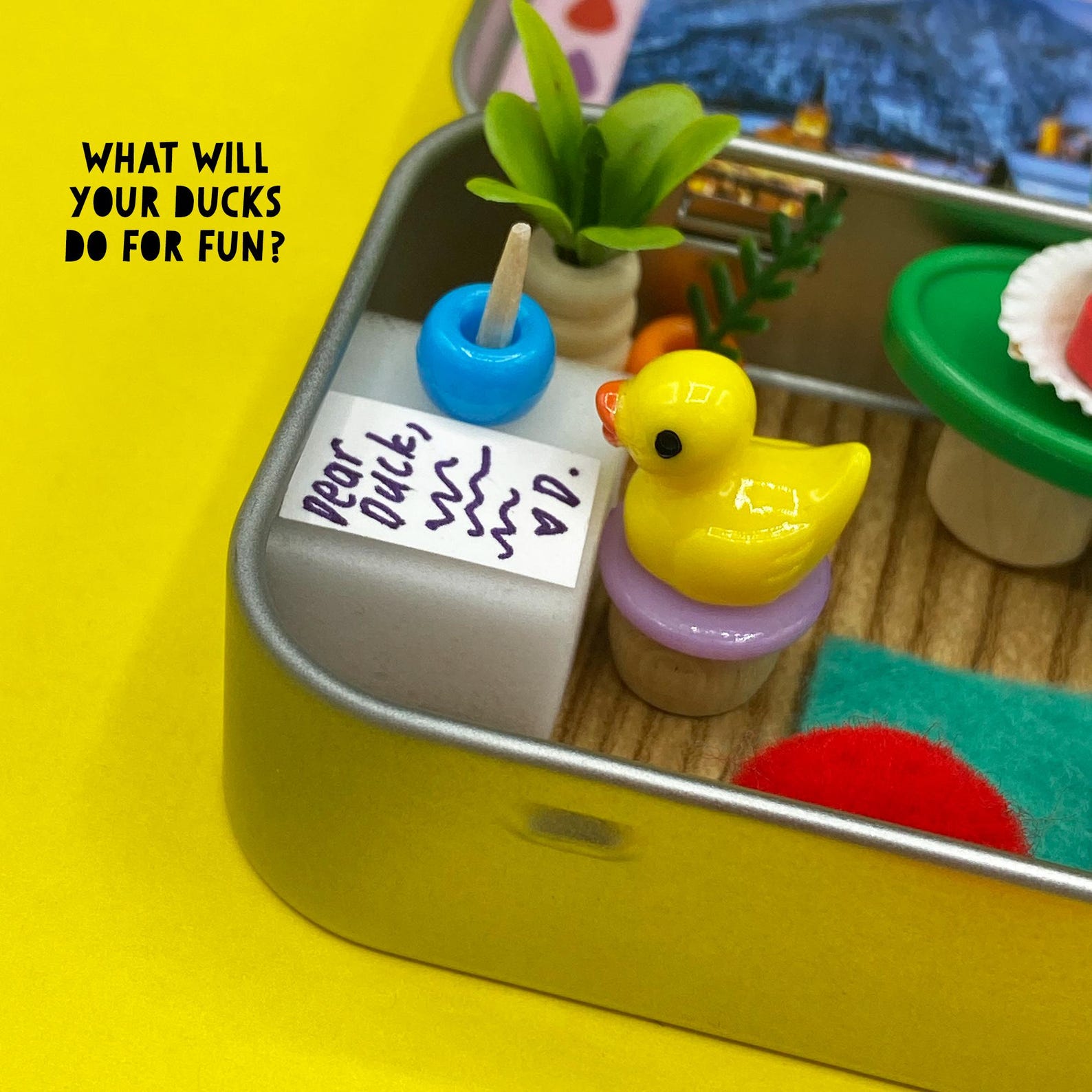 DIY Miniature Duck House Kit | Build a Cozy Home for 3 Tiny Ducks ...