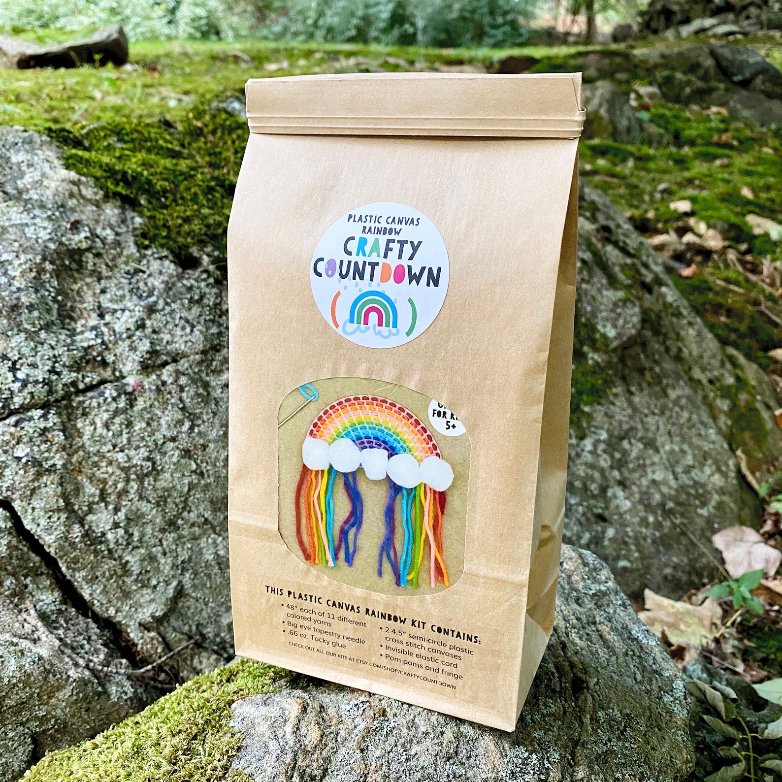 Plastic Canvas Rainbows Kit Makes 2 Beautiful Rainbows 11 - Etsy