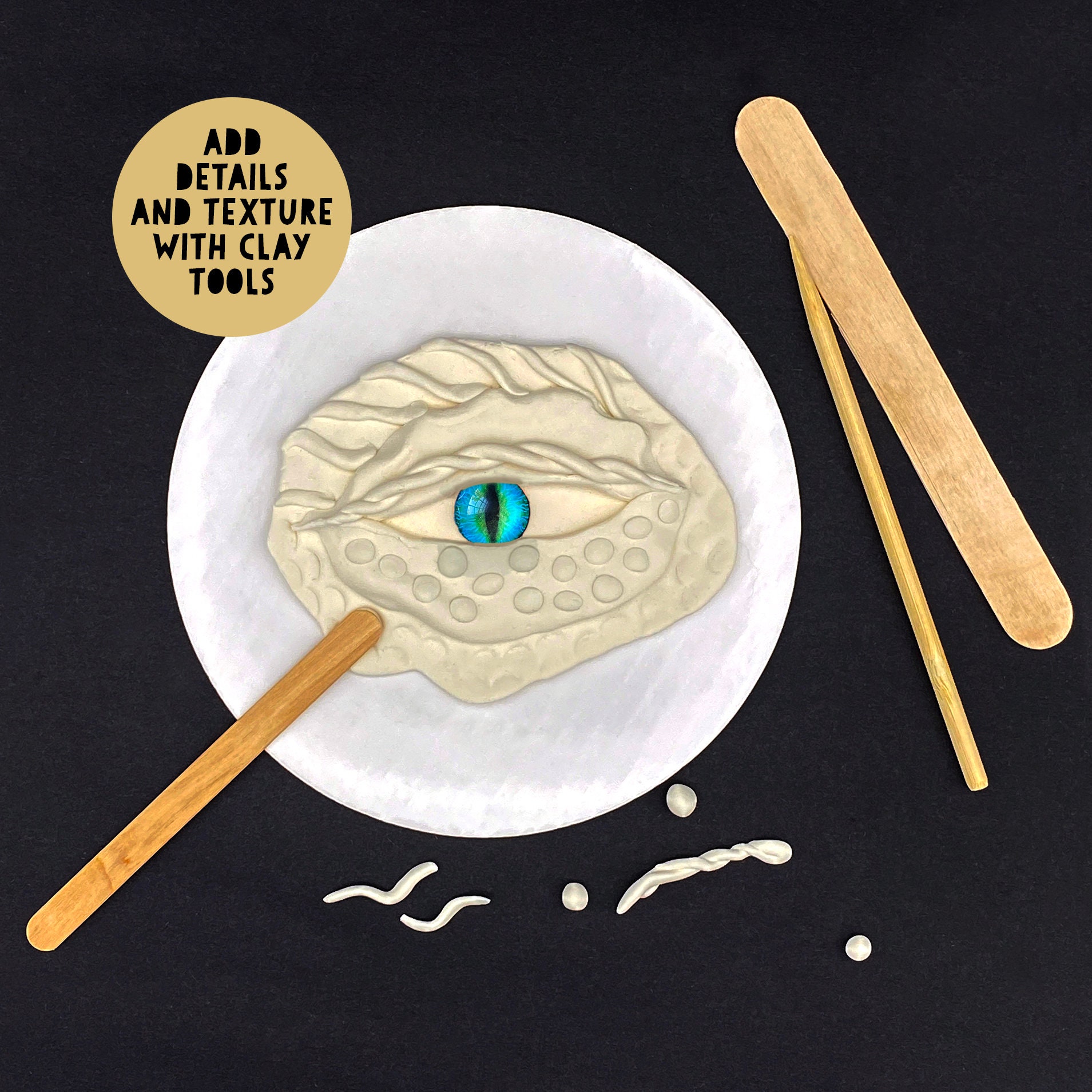 DIY Dragon Eye Craft Kit Sculpt With Easy to Use Crayola Model Magic ...