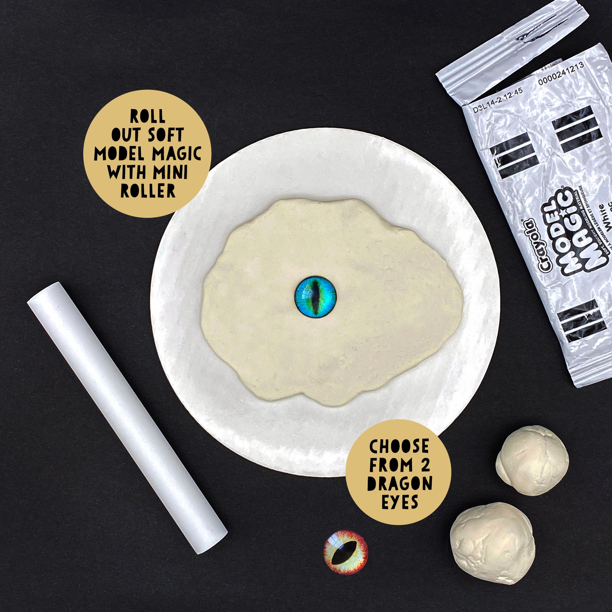 DIY Dragon Eye Craft Kit Sculpt With Easy to Use Crayola Model Magic ...