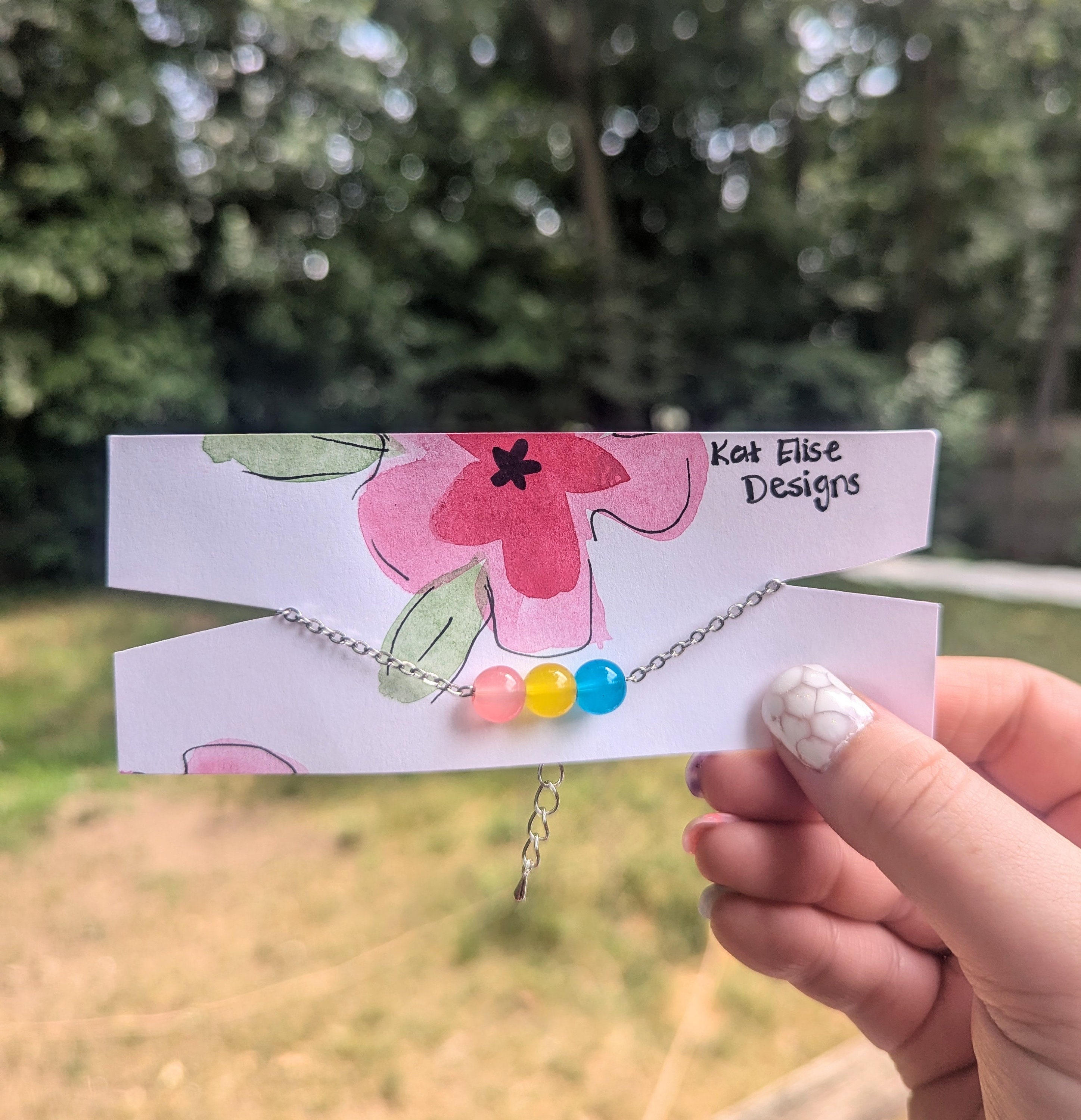 Pan Pride Flag Bracelet Discreet Pride Jewelry Pansexual Pride Pan Flag ...