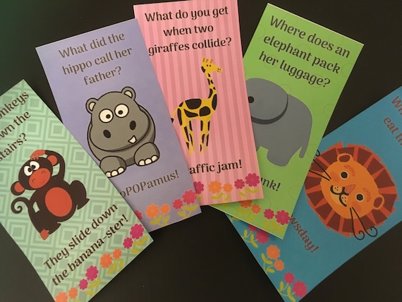 Bookmarks: Kids African Animals Safari Jokes Elephant - Etsy