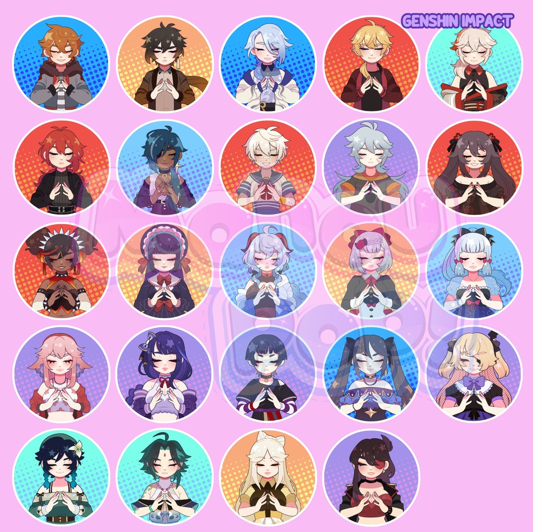 Genshin Impact Buttons 2.25 - Etsy