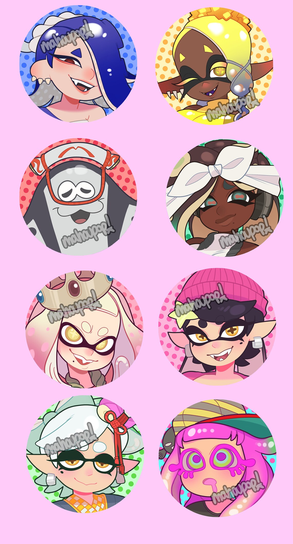 Squid and Octopus Girls Buttons - Etsy Canada