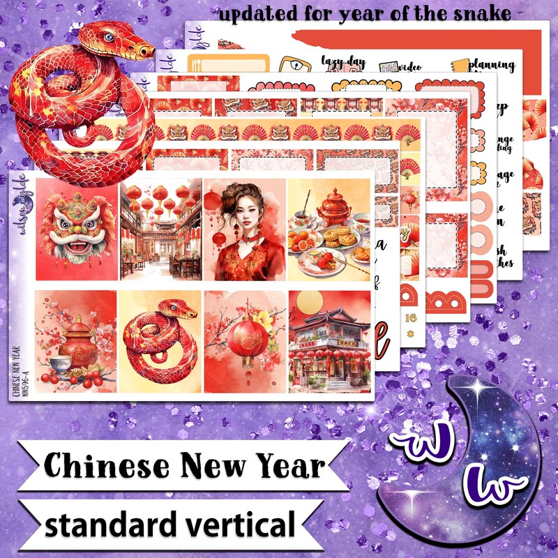 Chinese Stickers - Etsy