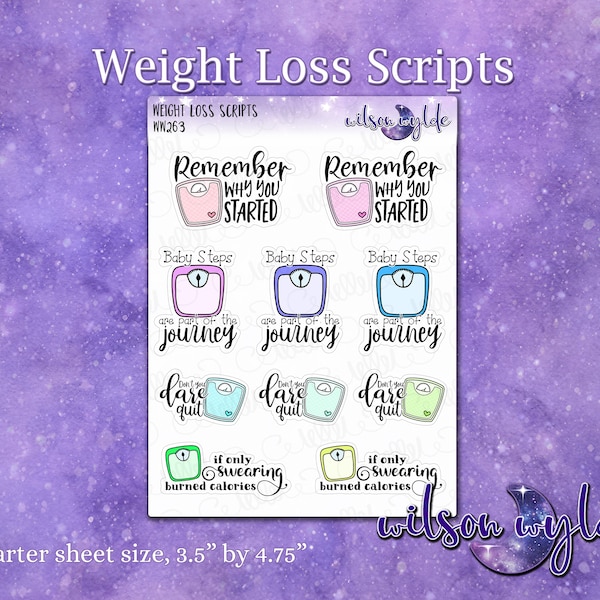 Weights Planner Stickers - Etsy