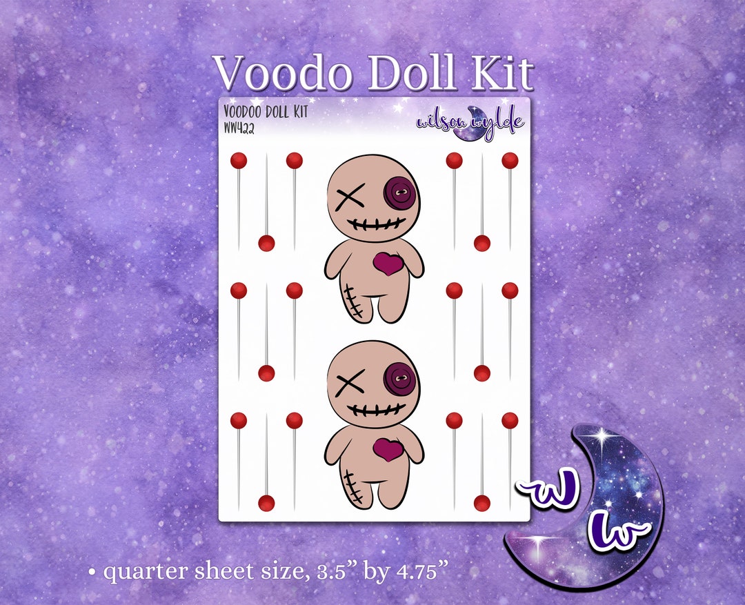 Voodoo Doll Kit Planner Stickers, WW422 - Etsy