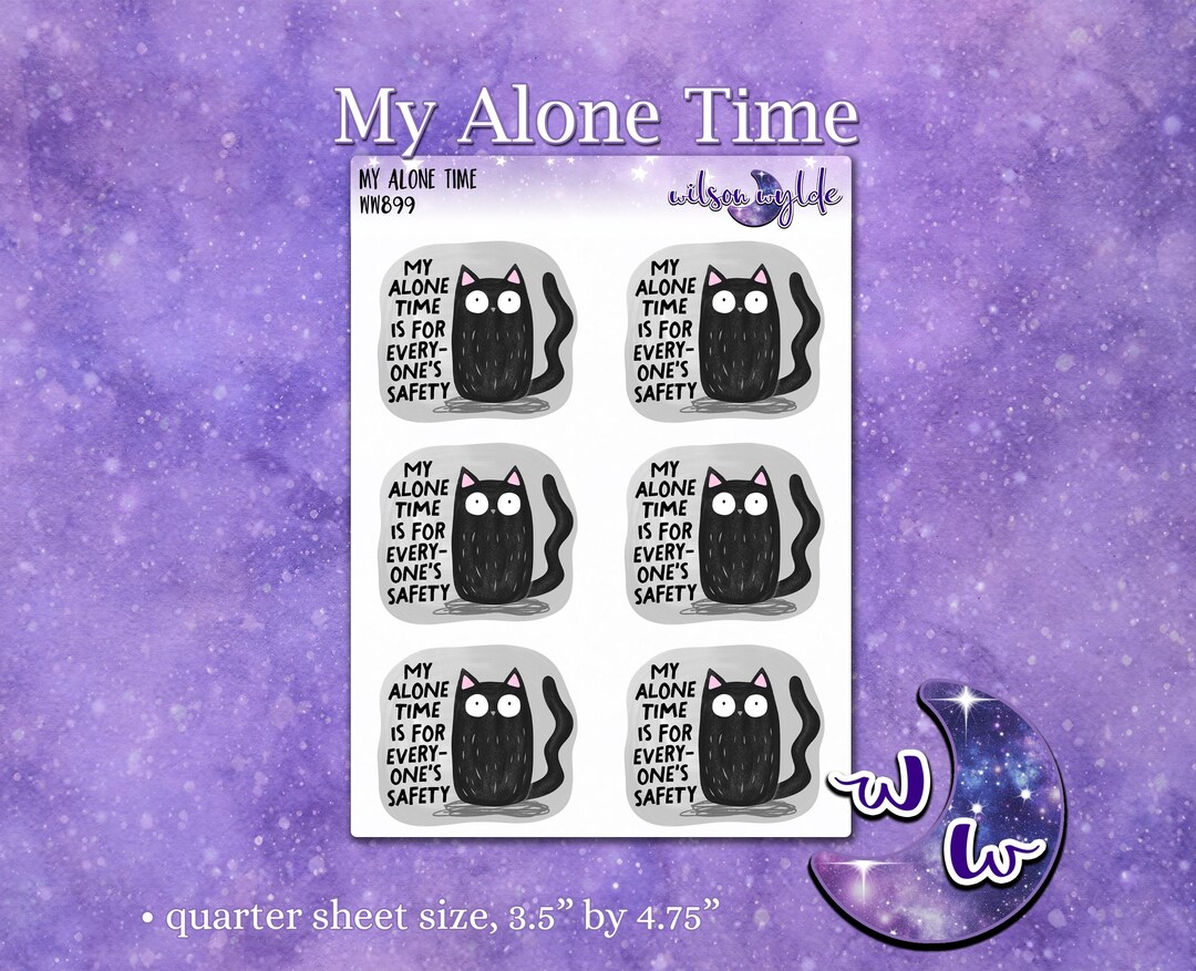 My Alone Time is for Everyone's Safety Deco Planner Stickers, WW899 - Etsy