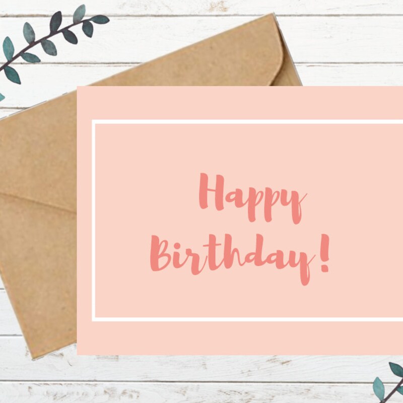 Birthday Postcard - Etsy