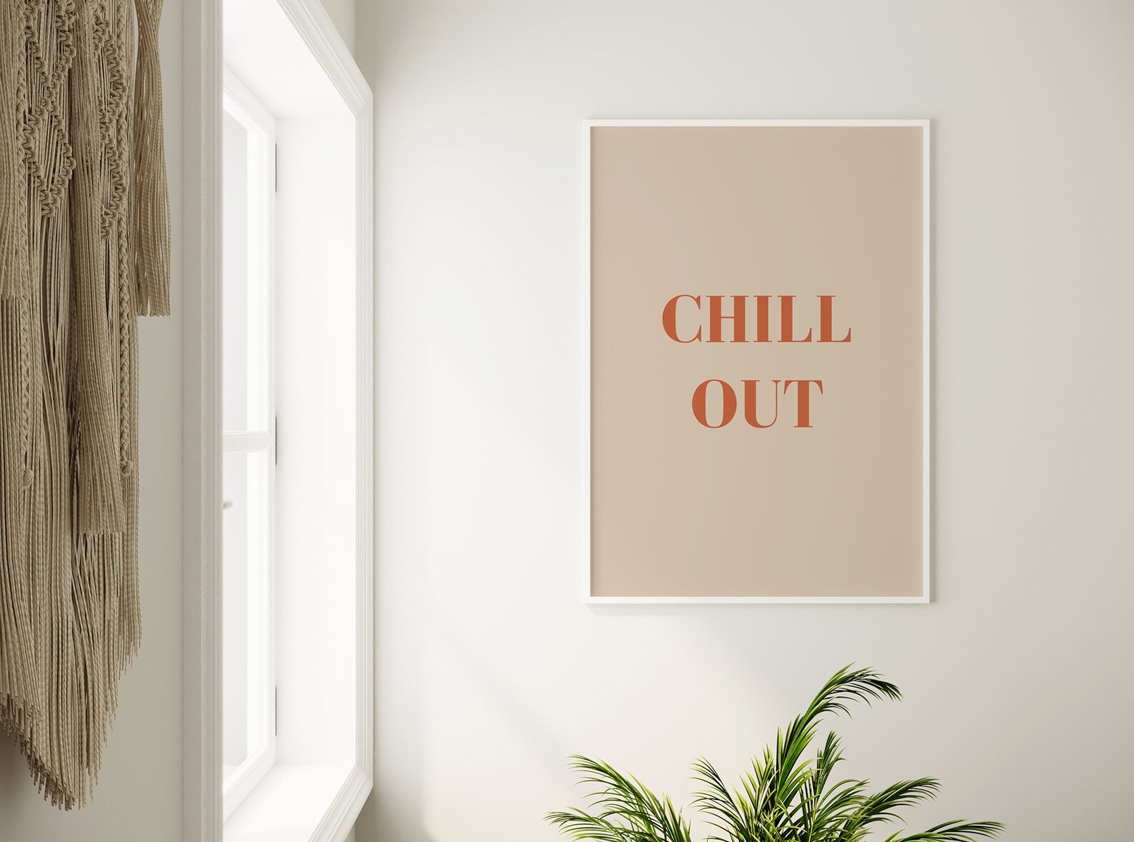 Chill Out Quote Wall Art, Retro Typography Print, Positive Art ...