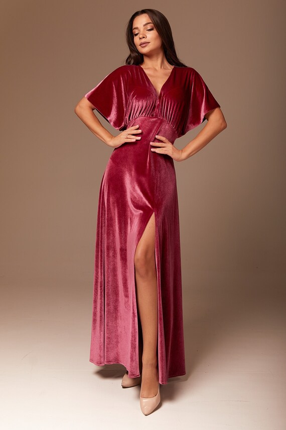 Raspberry Satin Bridesmaid Dresses