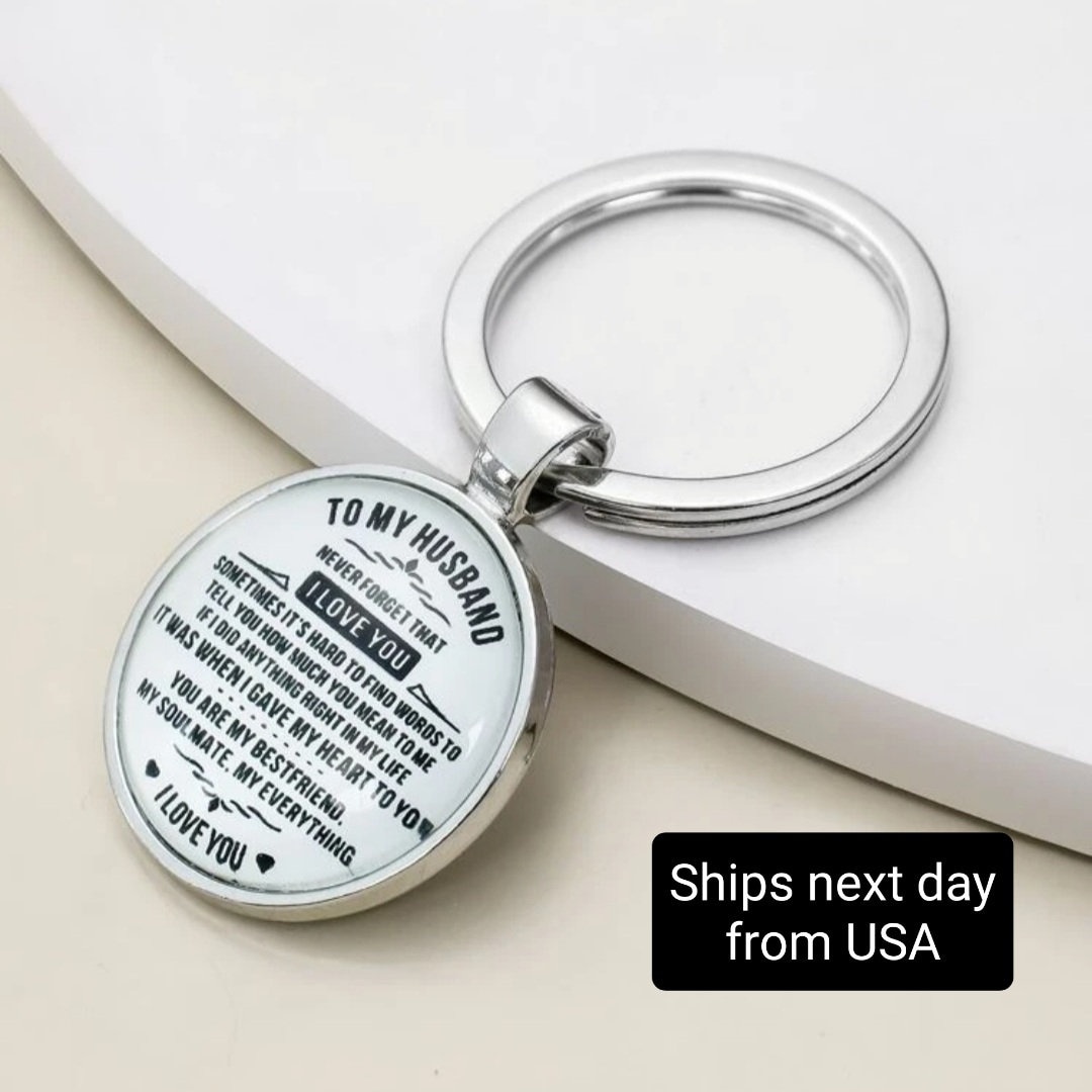 Custom Keychain for Husband. Personalized Keychain. Gift for the Family ...