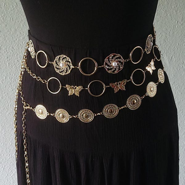 Gold Chain Belt - Etsy