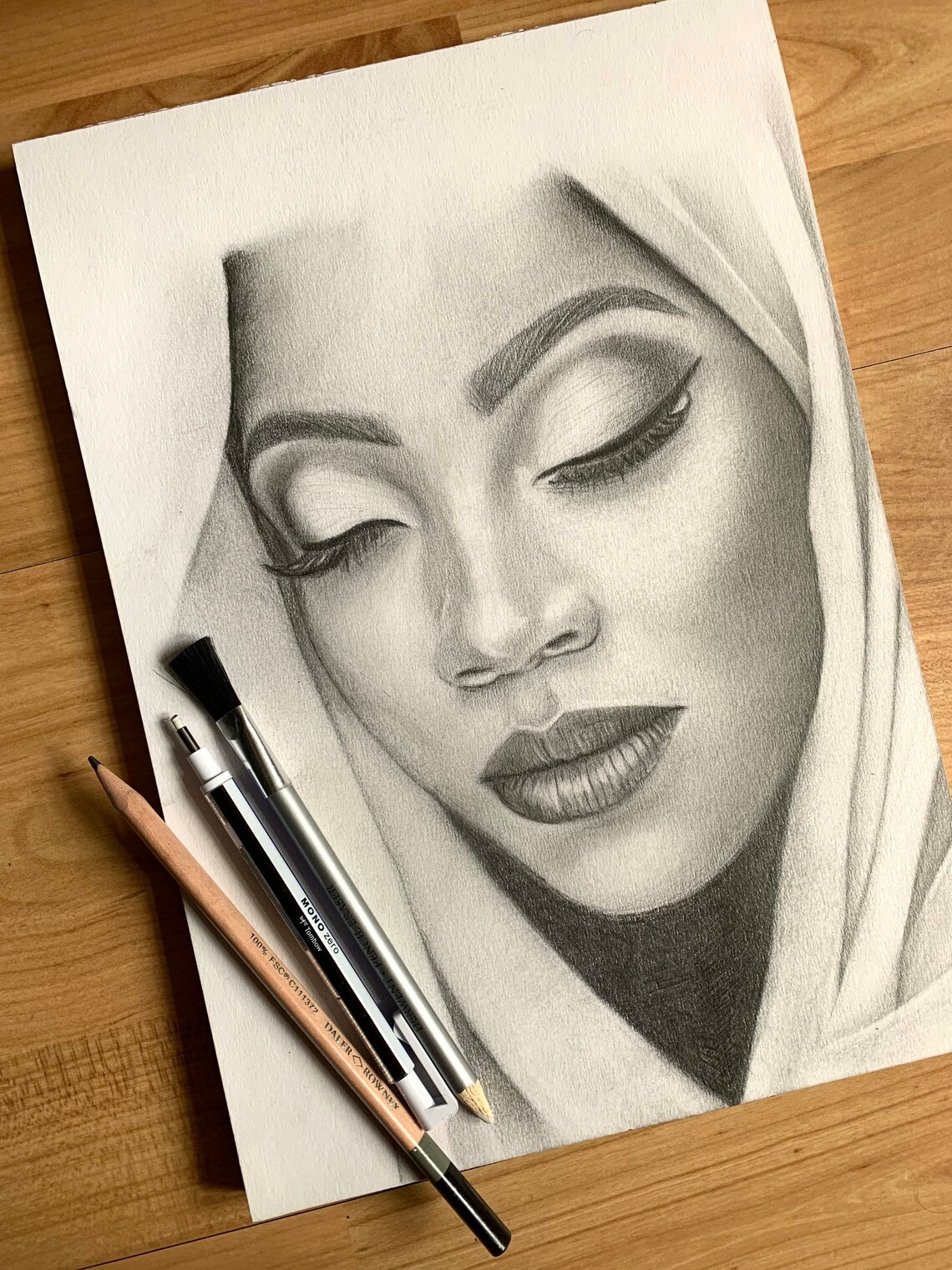 Custom Pencil Portrait Drawing | Hand Drawn Portrait | Drawing From ...
