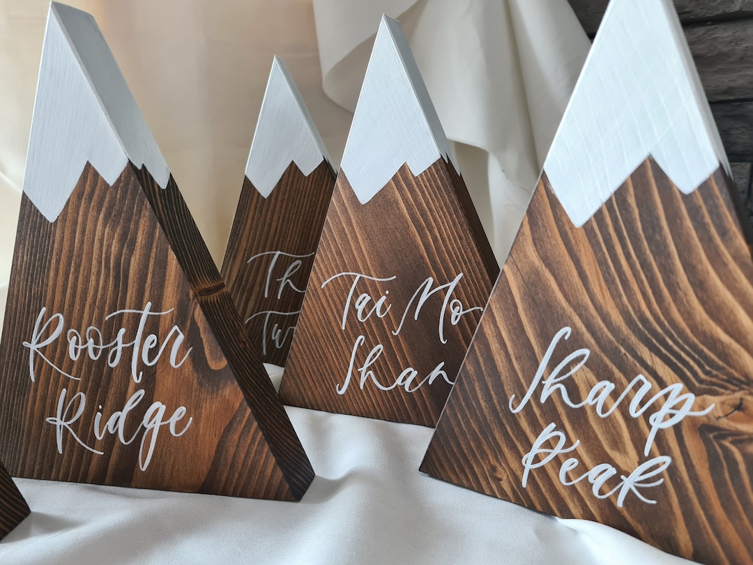 Wooden Table Names, Wedding Table Name, Rustic Wedding, Table Signs ... Wooden Table Names, Wedding Table Name, Rustic Wedding, Table Signs ...