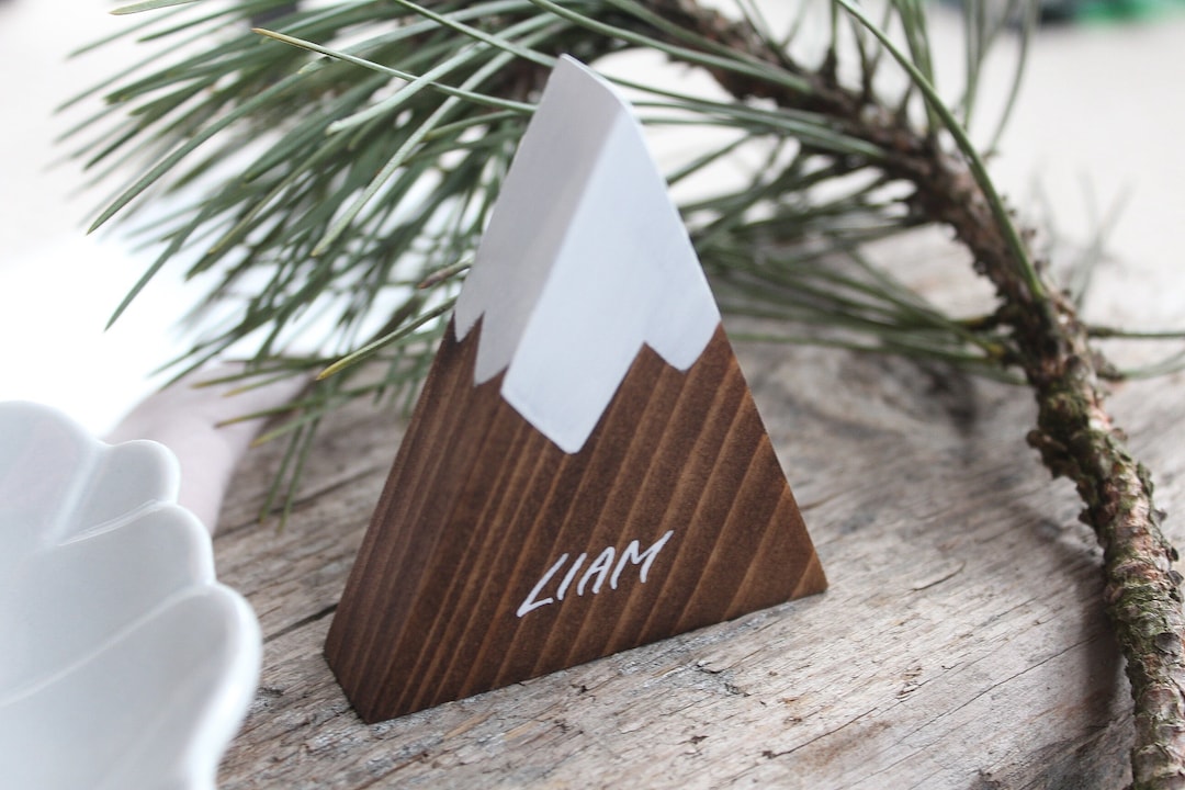 Unique Place Names, Personalised Wedding Place Card, Mountain Wedding ...